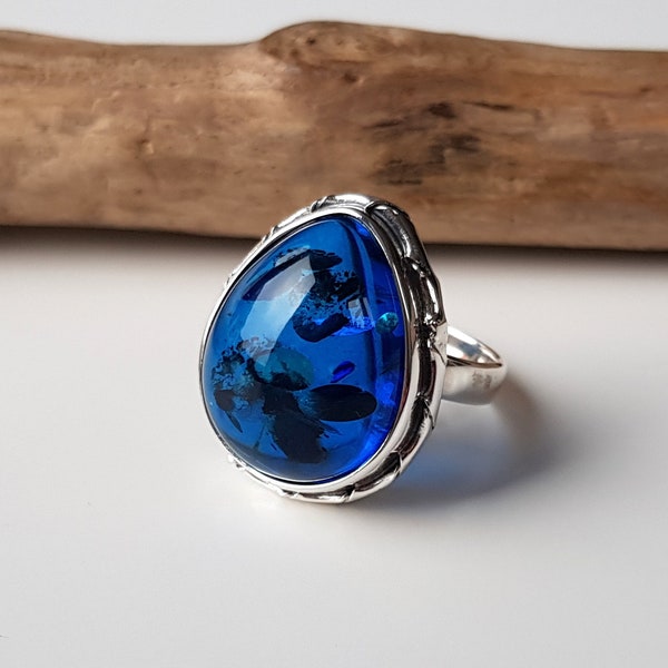 Baltic Amber Ring - Etsy