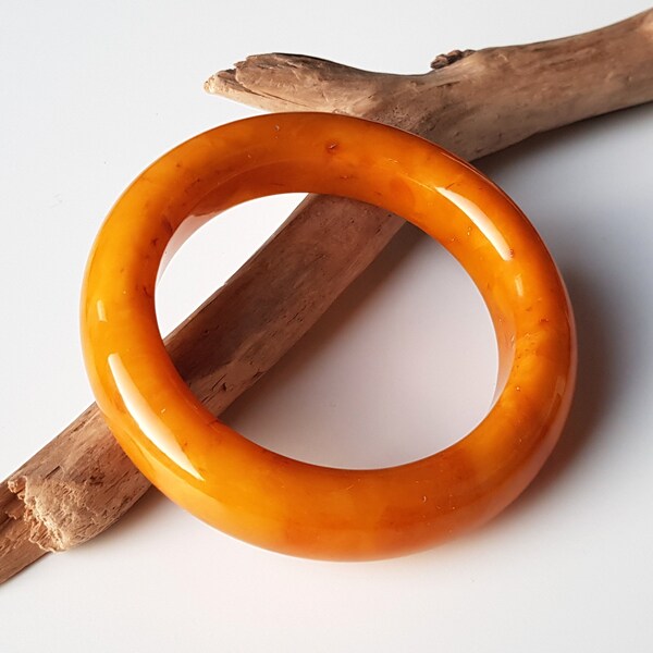 Amber Bangle - Etsy
