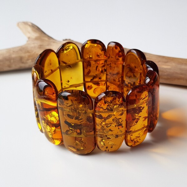 Amber Bangle - Etsy