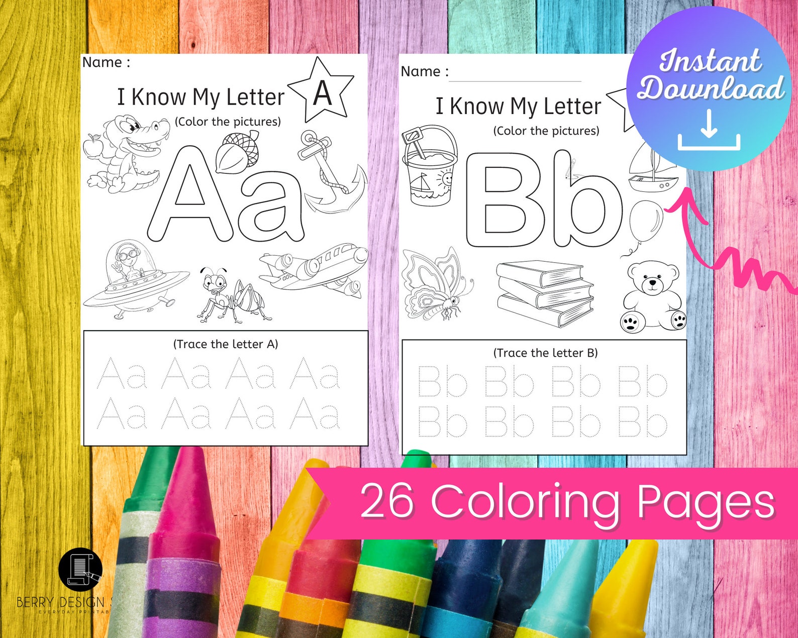 ABC Alphabet Lessons Preschool Printables Homeschool Curriculum ABC ...
