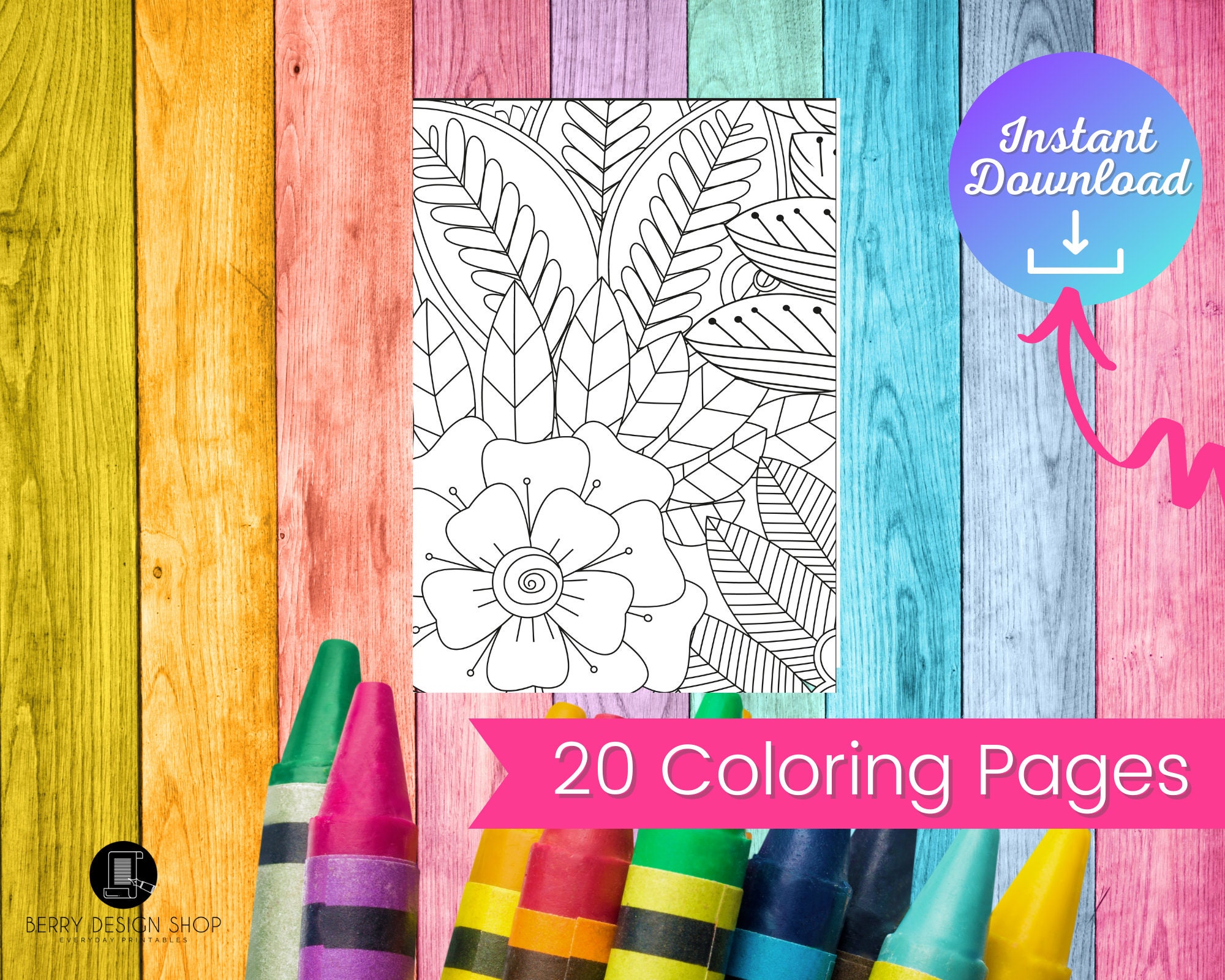 Girls Coloring Pages Set 3 Girls Coloring Books 20 Pages Instant ...