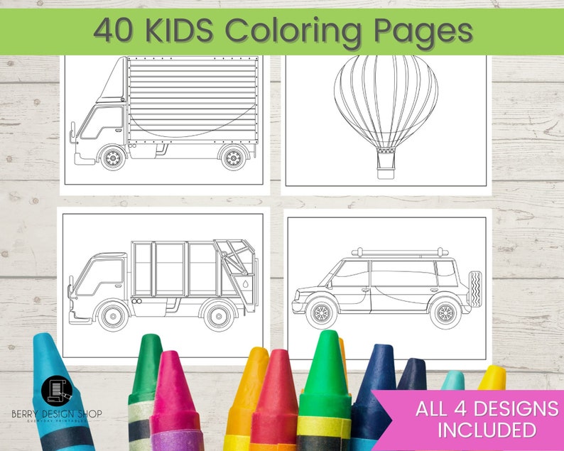 Transportation Coloring Pages, 40 Printable Transportation Coloring ...