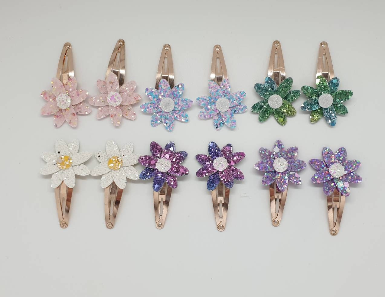 Flower snap clips | Etsy