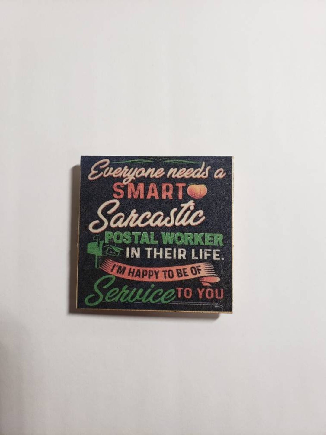 Usps Letter Carrier Postal Carrier Fridge Case Magnet 2x2in. - Etsy
