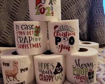 Snowman and Green Monster Toilet Paper Decoration With Plunger ...