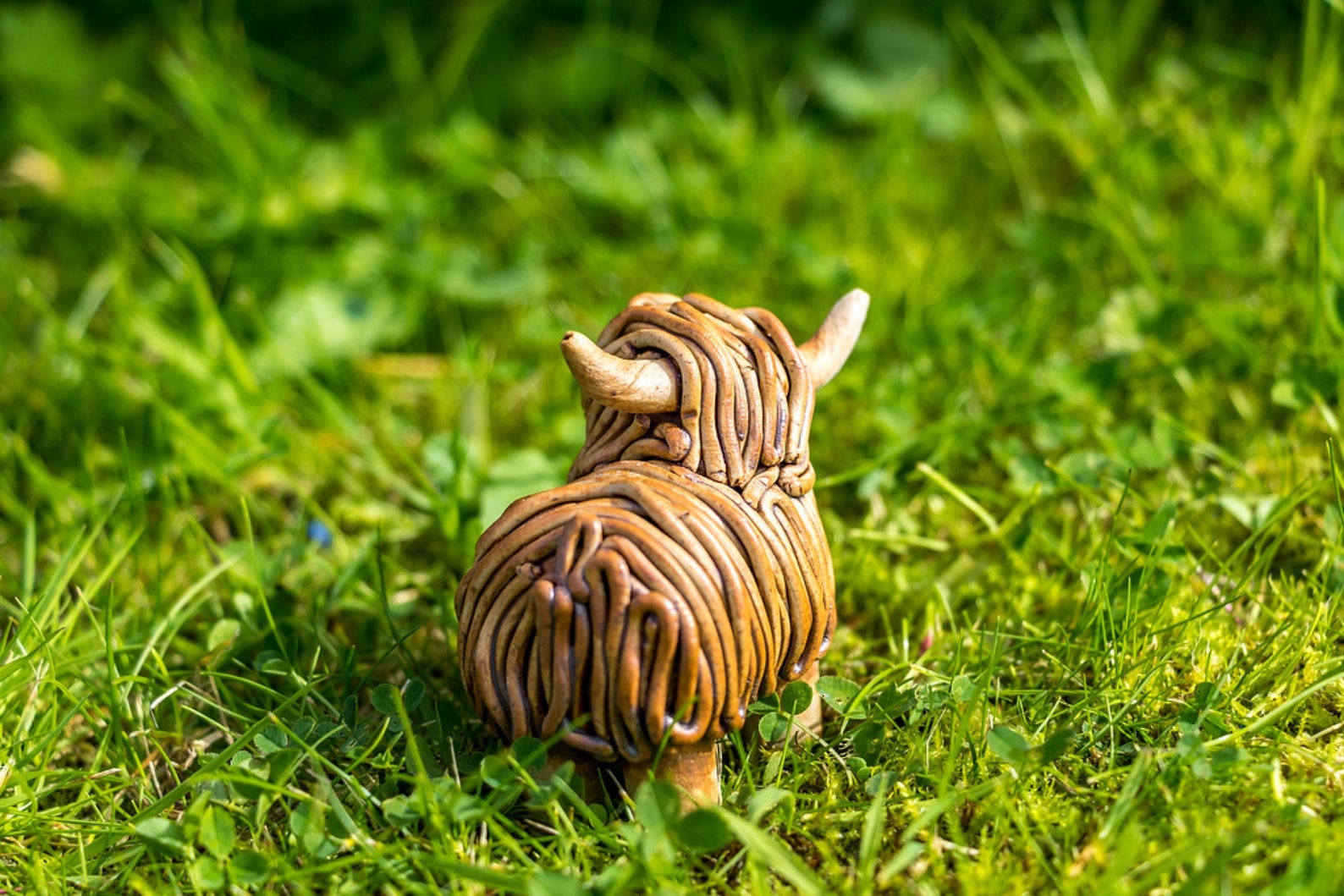Small Pottery Highland Cow - Etsy UK