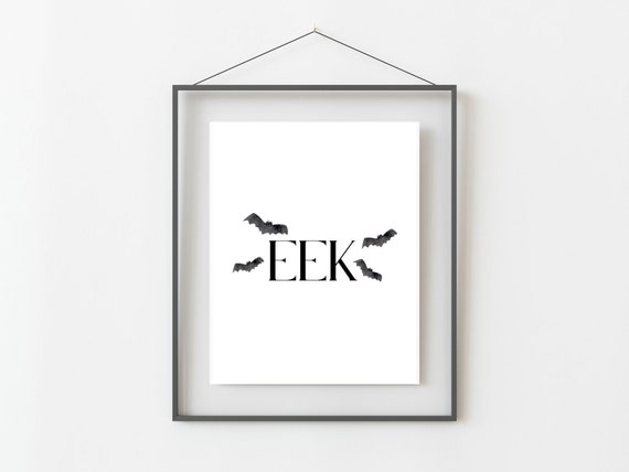 EEK Printable Bat Printable Eek With Bats Digital Download - Etsy