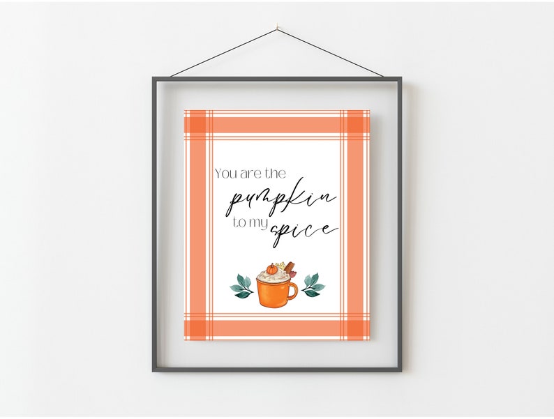 Pumpkin Spice Printable, Fall Printable, Watercolor, Fall Decor, Wall ...