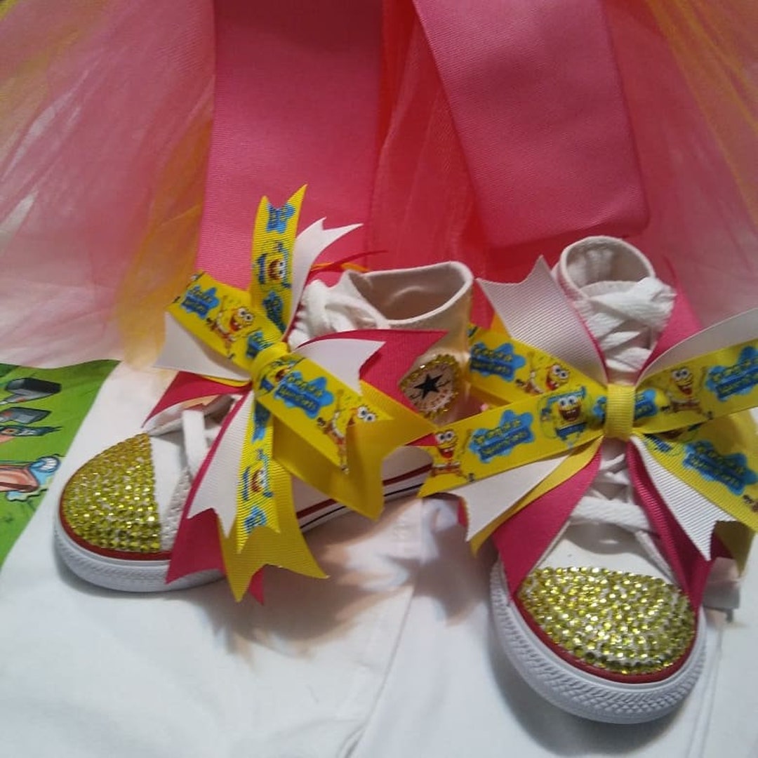 Spongebob Squarepants Inspired Bling Converse - Etsy