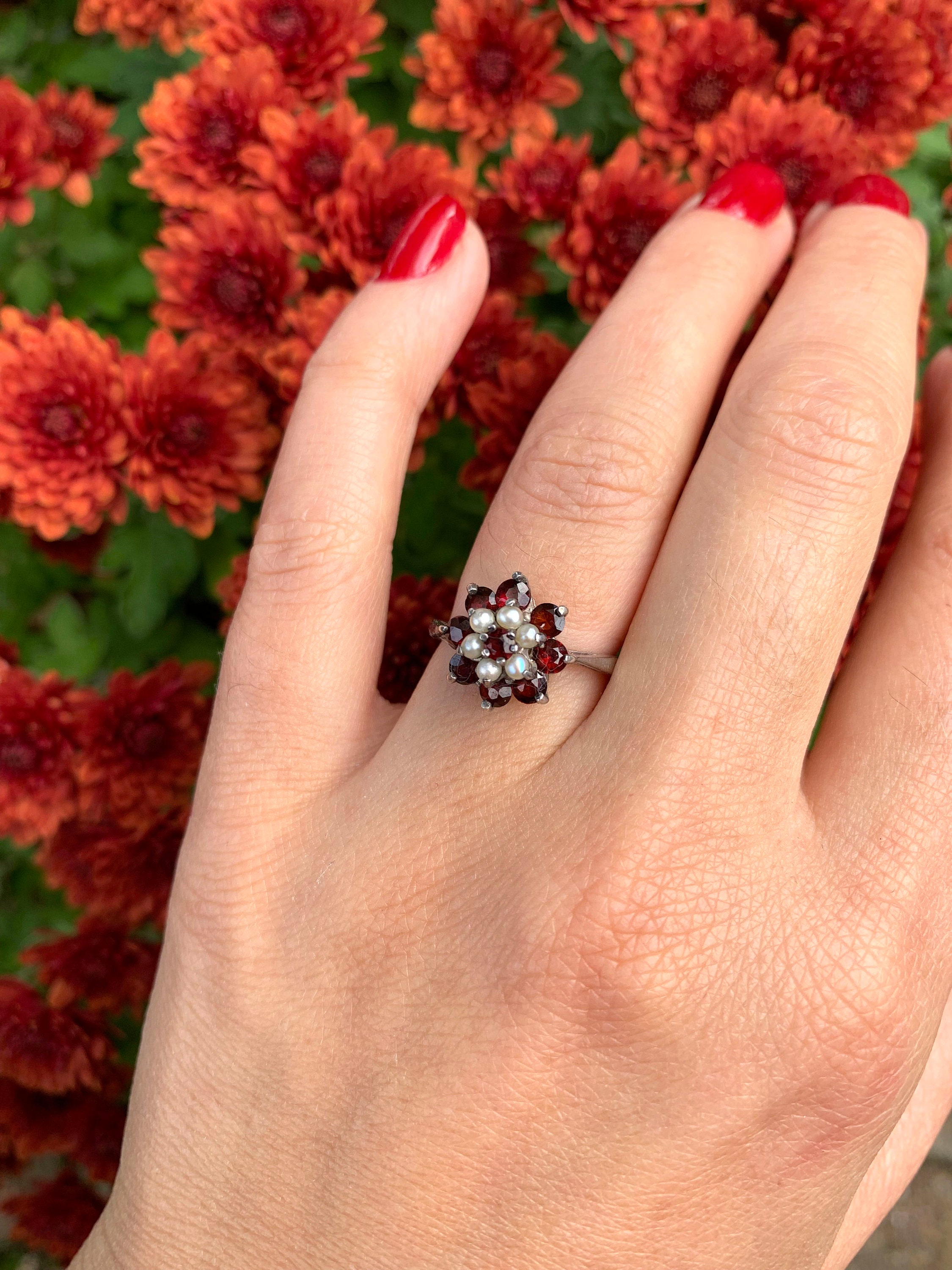 Garnet Engagement Rings Antique