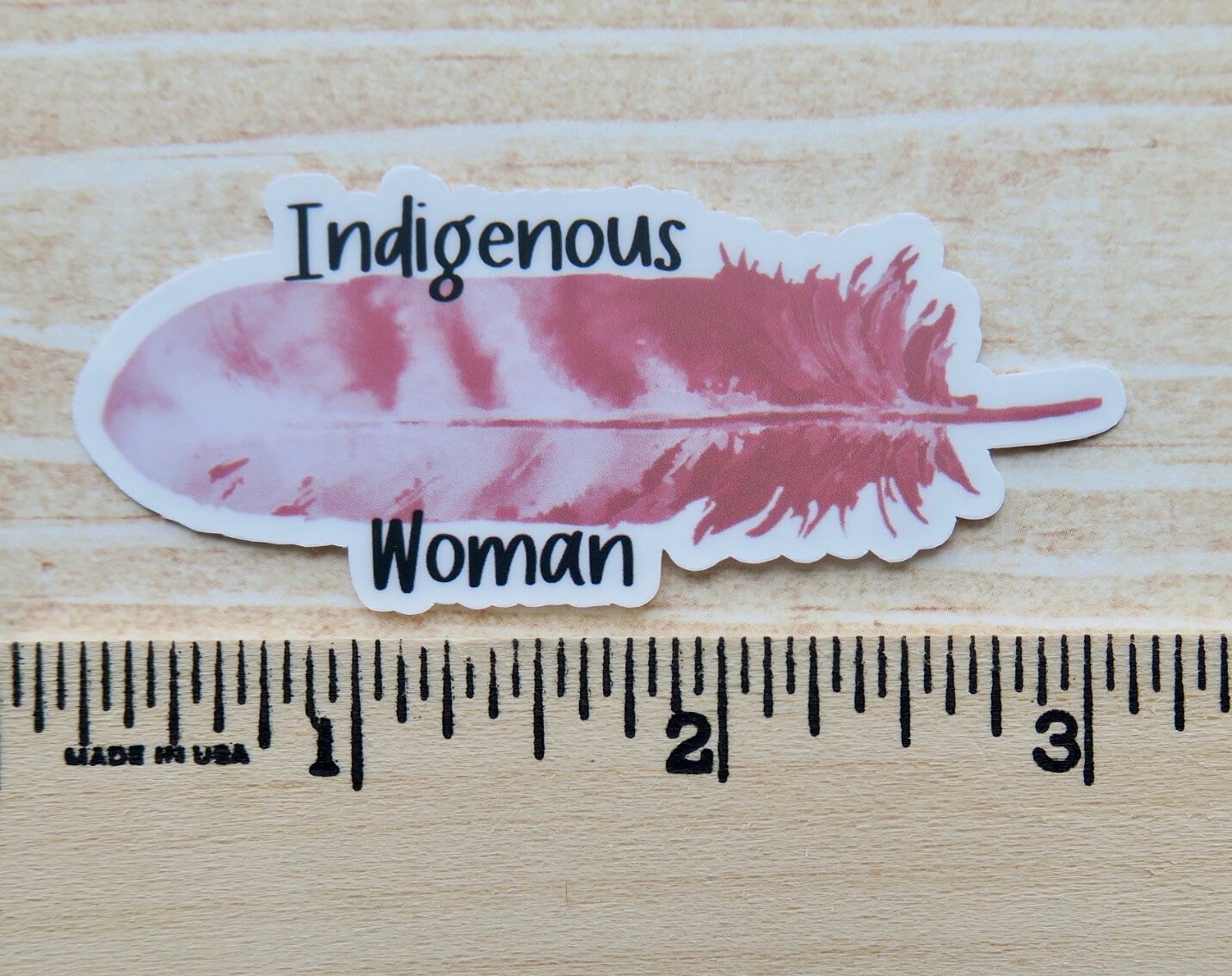 Indigenous Woman Feather Sticker Vinyl Sticker Indigenous - Etsy