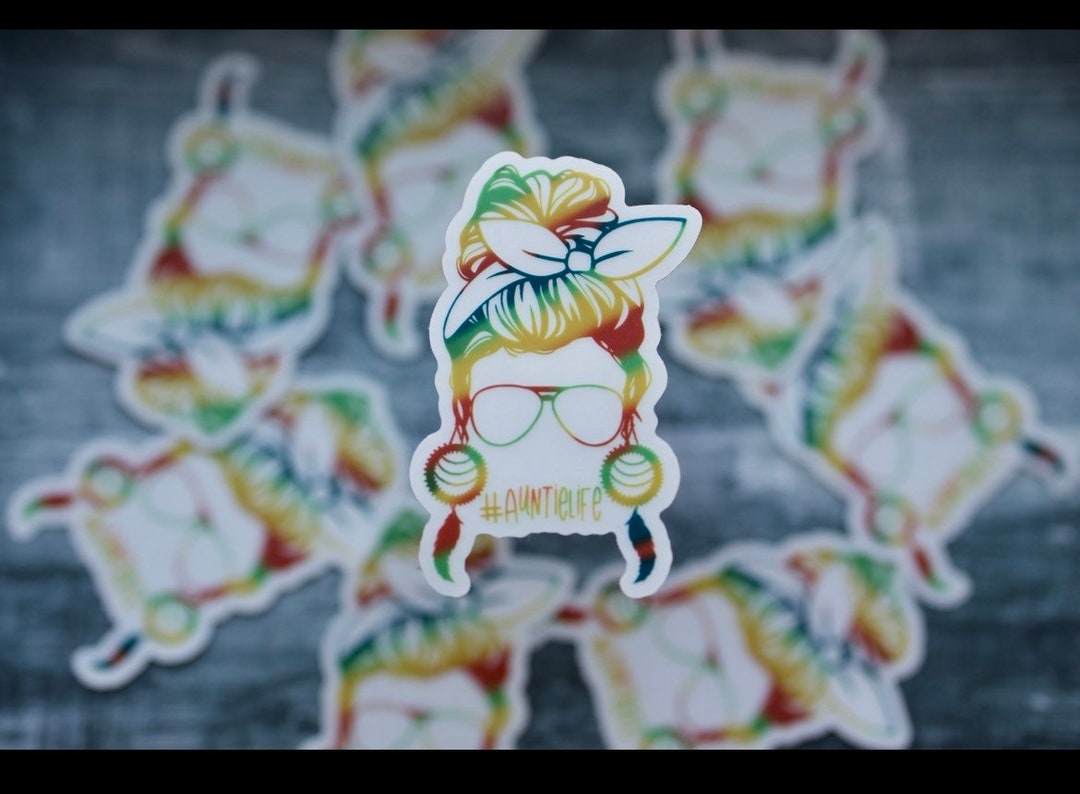 Clear Vinyl Auntie Sticker, Snagging Sticker, Auntie Life, Auntie ...