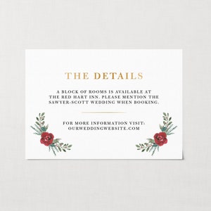 Christmas Wedding Invitation Printable | Etsy