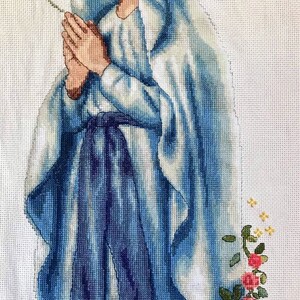 Home Altar Catholic, Our Lady, Framed Finished Cross Stich, RELIGIOUS ...