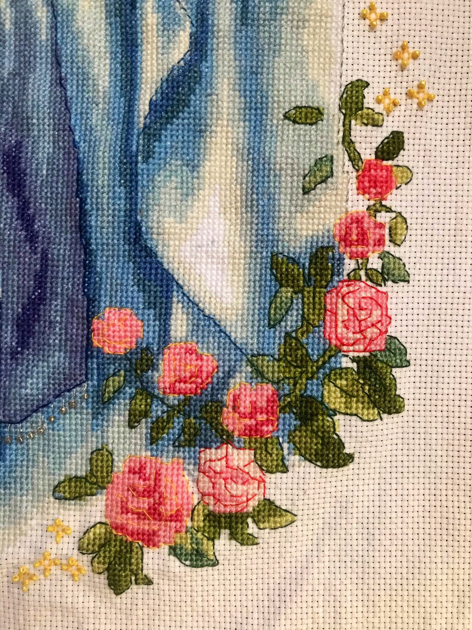 Home Altar Catholic, Our Lady, Framed Finished Cross Stich, RELIGIOUS ...