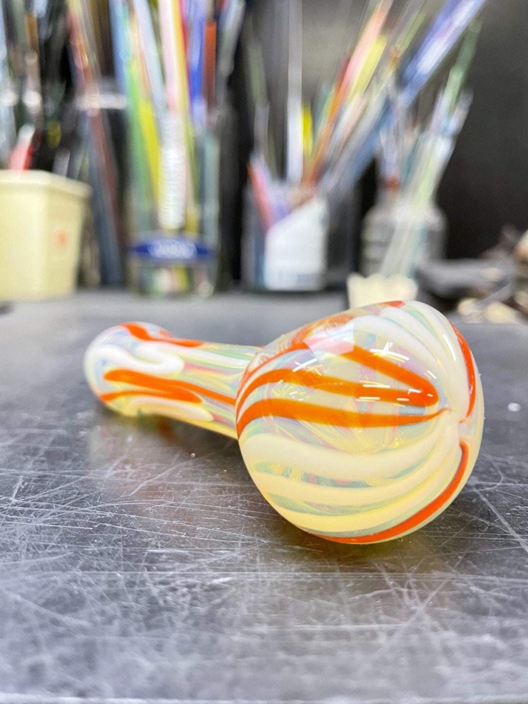 Unique and Cute Swirly Color Changing Glass Pipe - Etsy