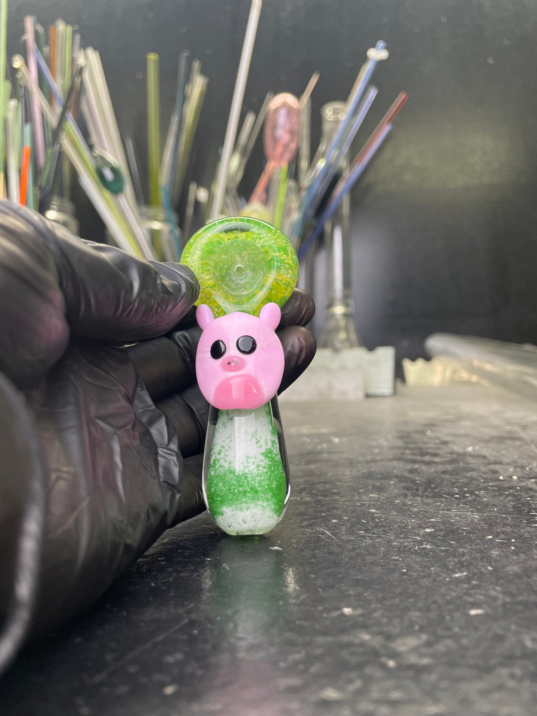 Little Piggy Pig Small Glass Pipe - Etsy