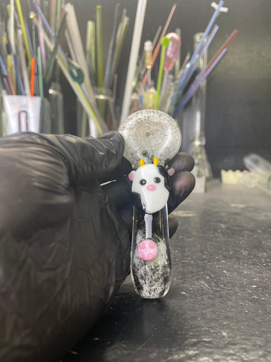 Cute Cow Glass Pipe - Etsy