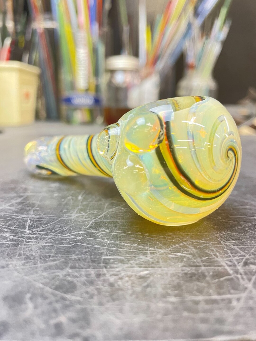 Thick Color Changing Glass Pipe - Etsy