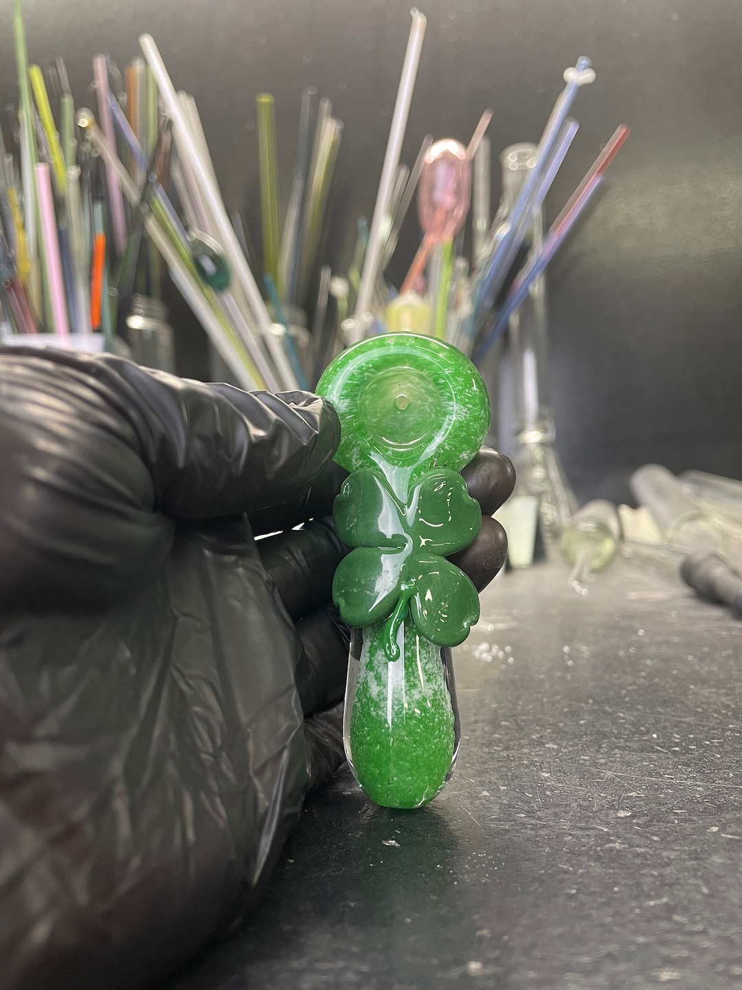 Four Leaf Clover Glass Pipe - Etsy