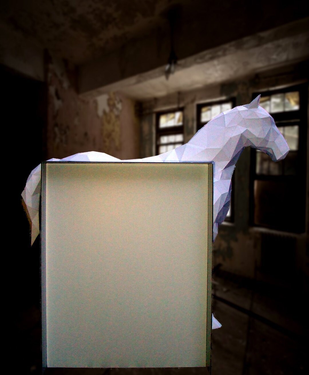 TROJAN_HORSE_HEXO-CUBED_LOW_POLY_PATTERN - Etsy