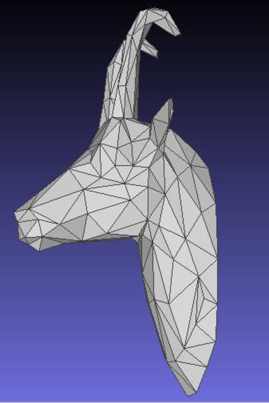 LOW POLY Goat Head AIGA - Etsy