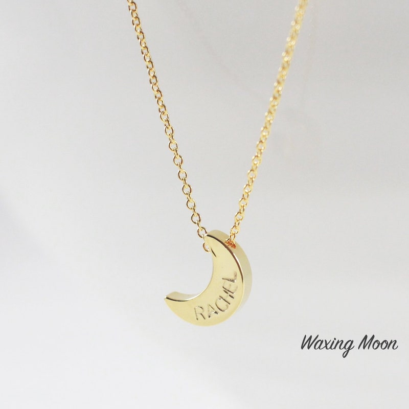 Moon Necklace - Etsy