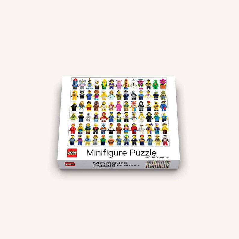 Lego Minifigure Puzzle 1000 Piece Jigsaw Puzzle - Etsy