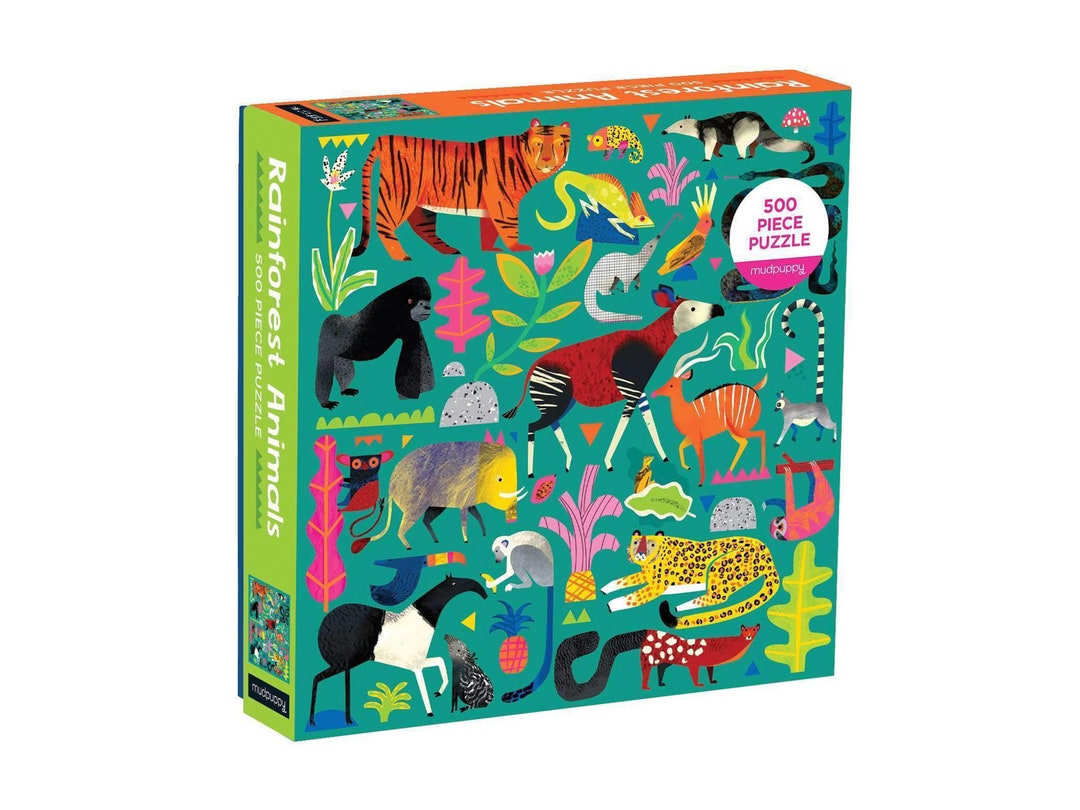 Rainforest Animals 500 Piece Family Puzzle Brand New - Etsy