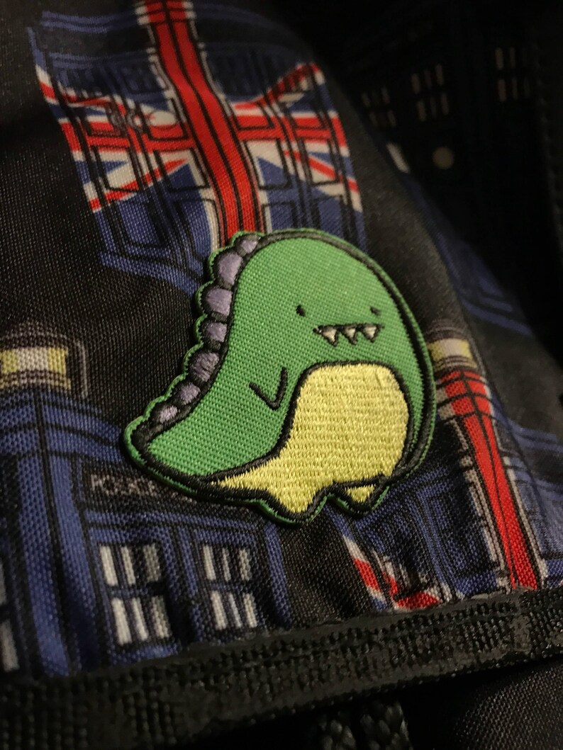 Awkward Dino Patch 2x2inch - Etsy