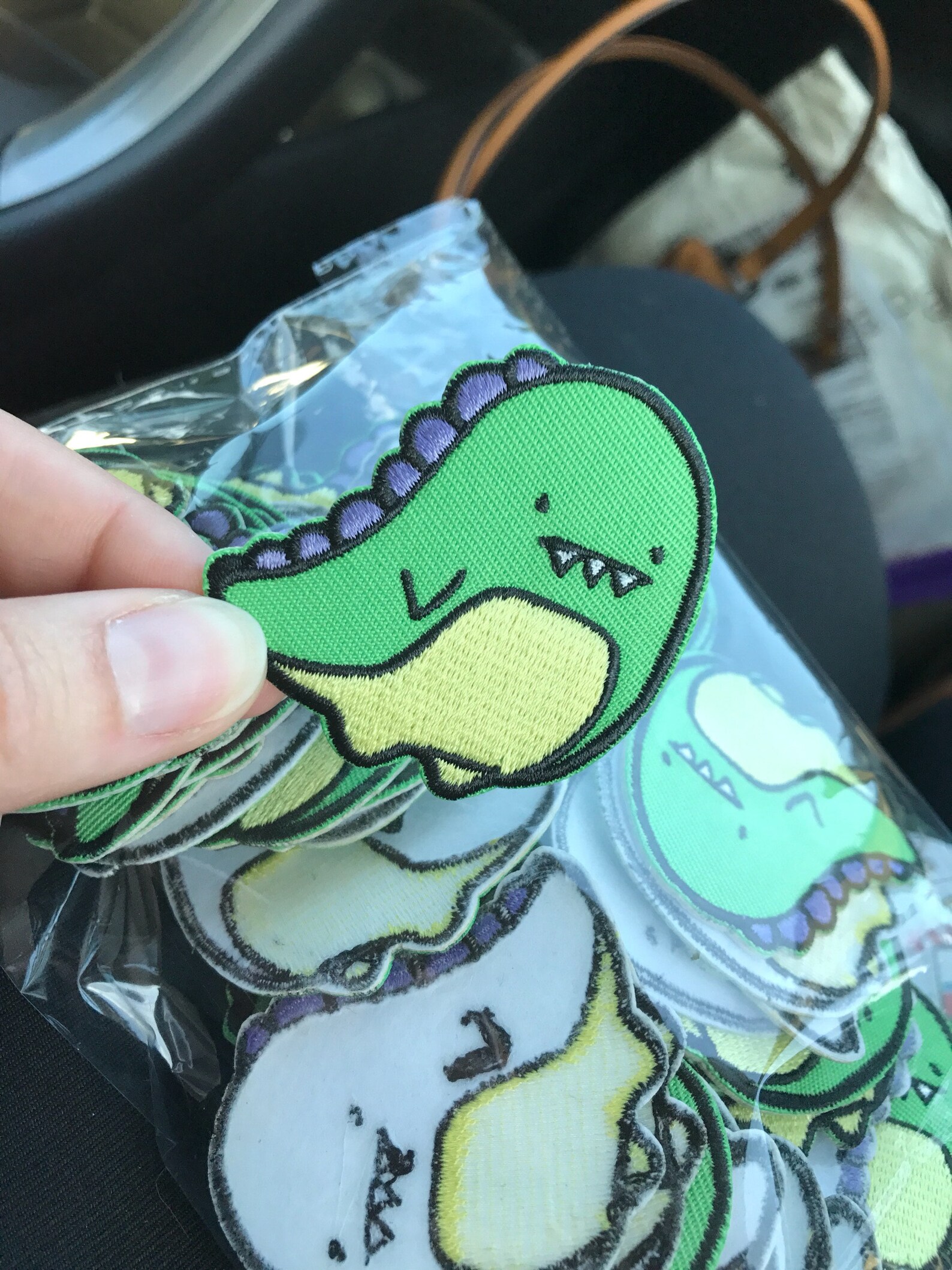 Awkward Dino Patch 2x2inch - Etsy