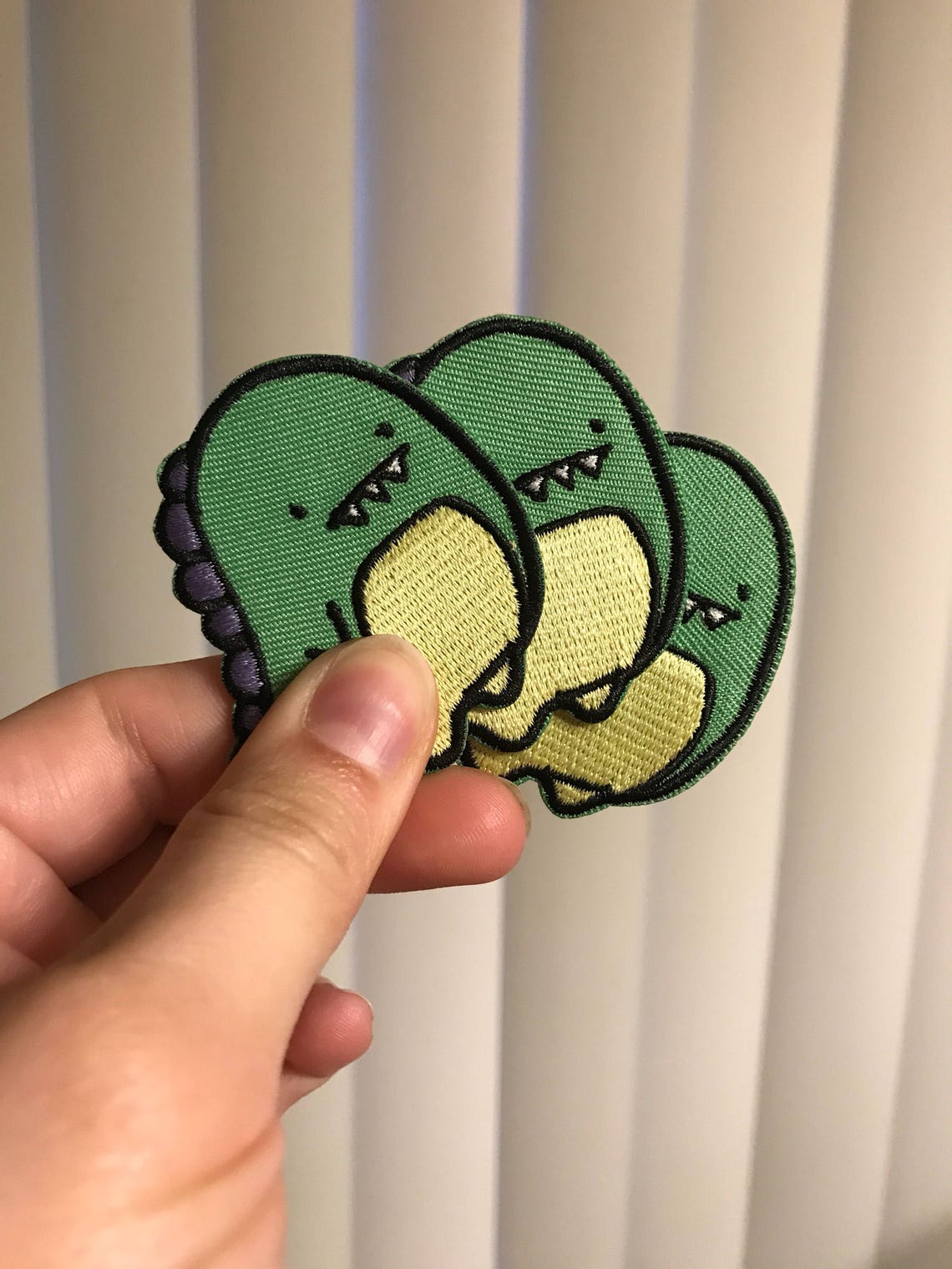 Awkward Dino Patch 2x2inch - Etsy