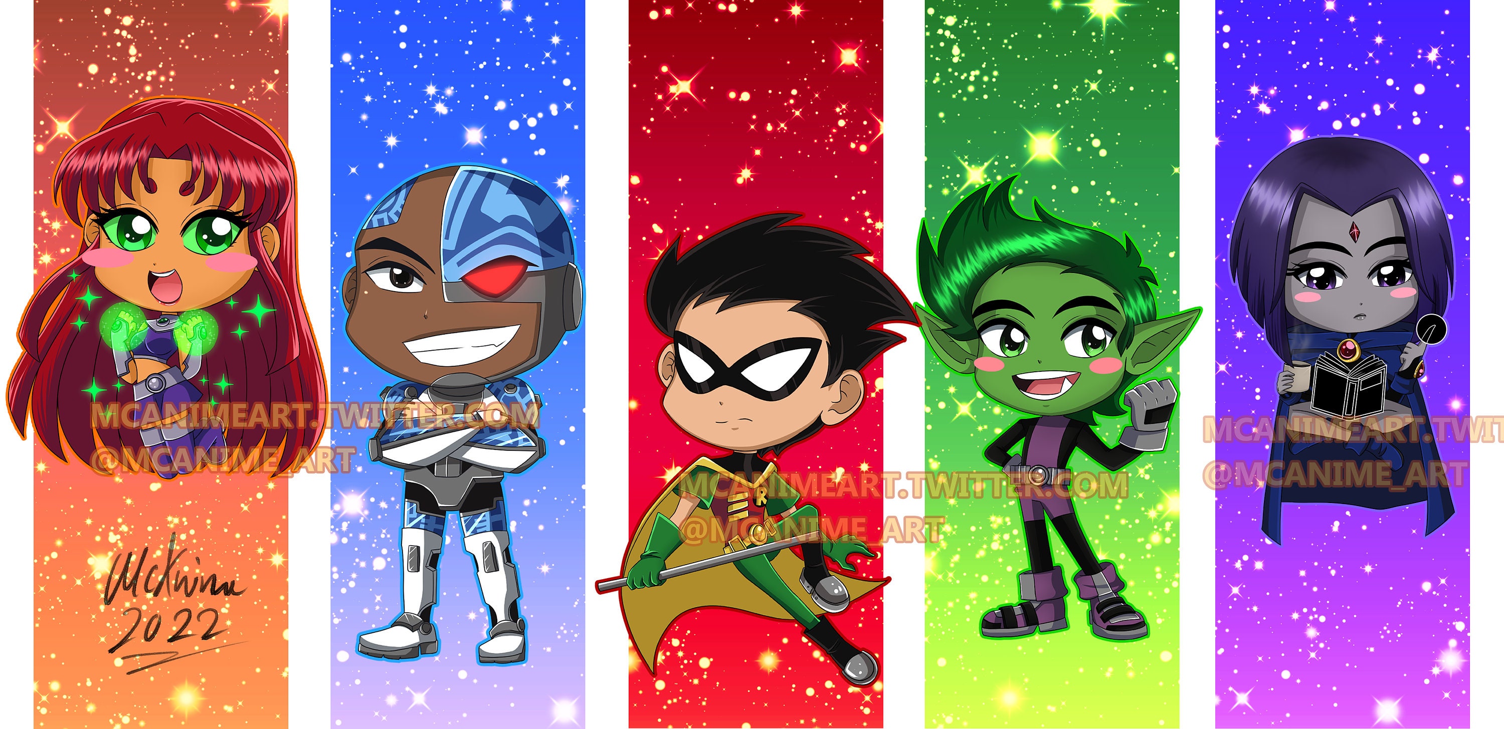 Chibi Teen Titans