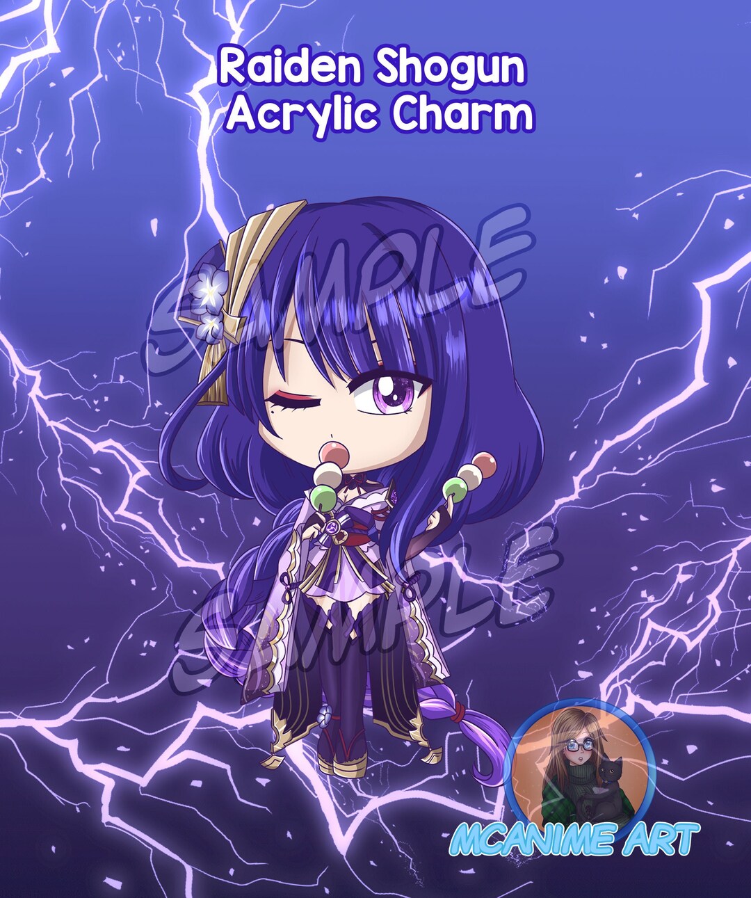 Raiden Shogun 3 Acrylic Charm - Etsy