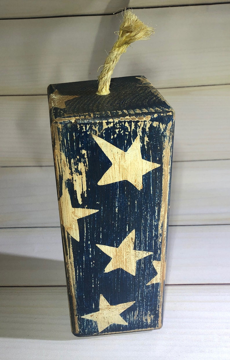 Wooden Rustic 4th of July Firecrackers American Flag - Etsy