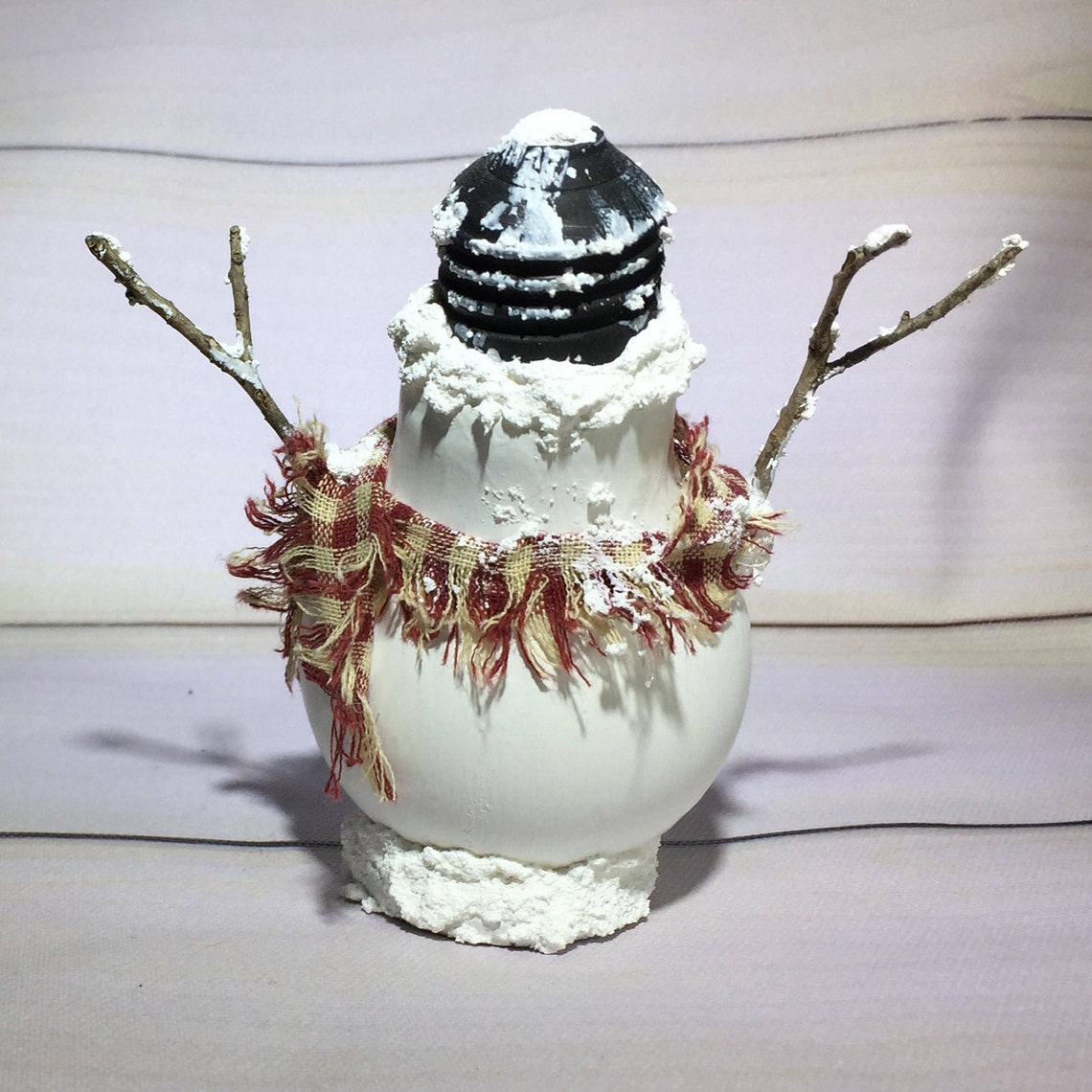 Snowman Light-bulb Snowman Snowman Ornament Christmas - Etsy