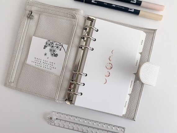 Minimal Moon Phase Planner Dashboard Transparent Planner | Etsy