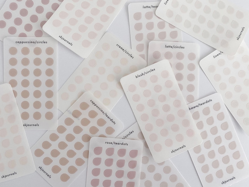 Minimal Tiny Sheets Clear Dot Stickers - Etsy