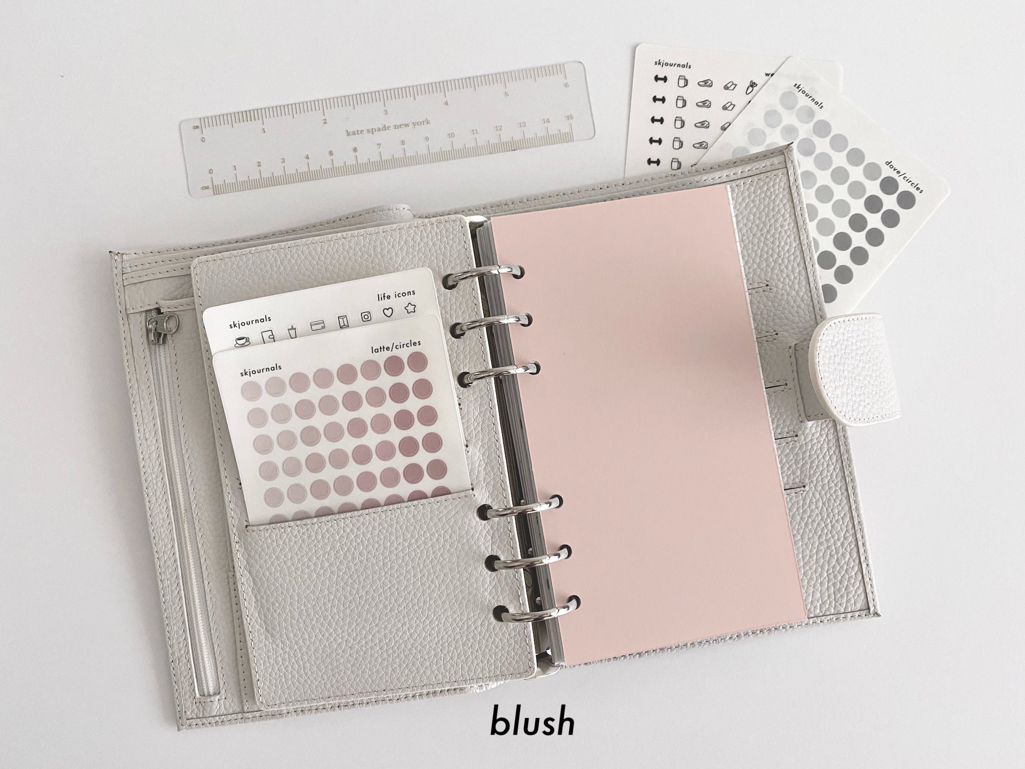 Minimal Solid Planner Dashboard Planner Accessories | Etsy