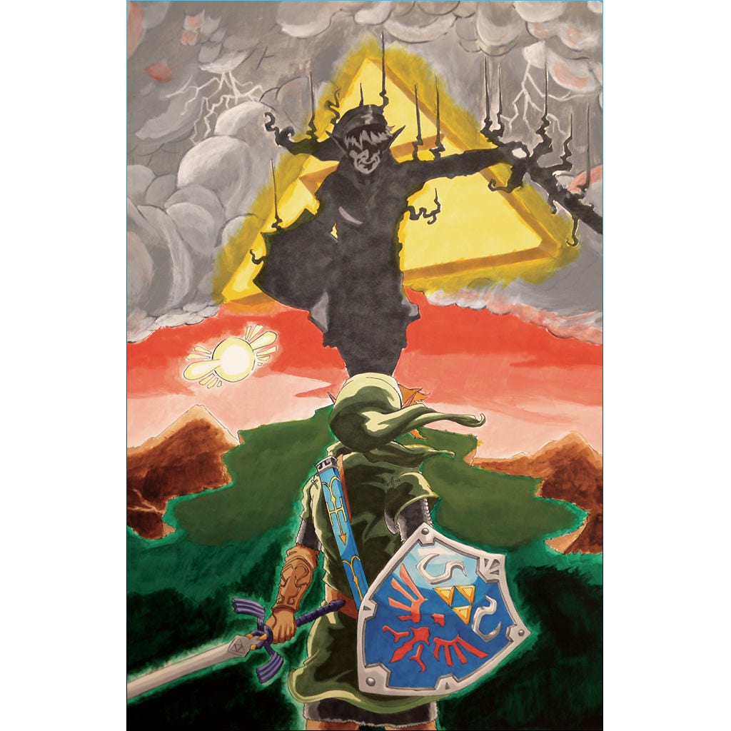 Legend of Zelda: the Dark World (art Print) - Etsy