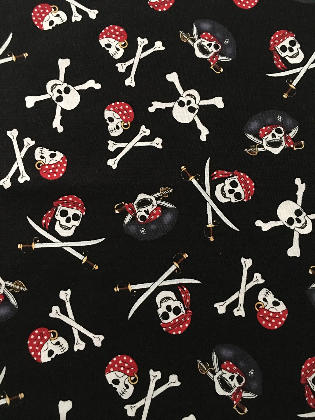 Pirate Fabric 44 X 21 Cut - Etsy