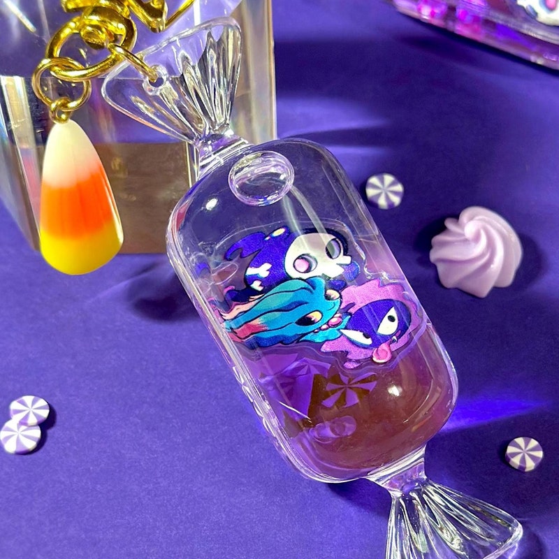 Liquid Keychain - Etsy