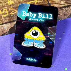Baby Bill Cipher Gravity Falls Hard Enamel Pin - 1.25" - Etsy