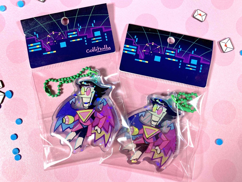 Spamton NEO Deltarune Holographic Keychain Acrylic and Epoxy - Etsy