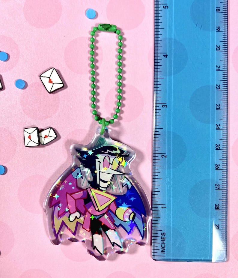 Spamton NEO Deltarune Holographic Keychain Acrylic and Epoxy - Etsy