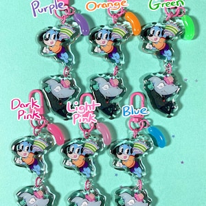 Toontown 2-piece Connected Keychain - Epoxy Charm 1.5in. With Jelly ...
