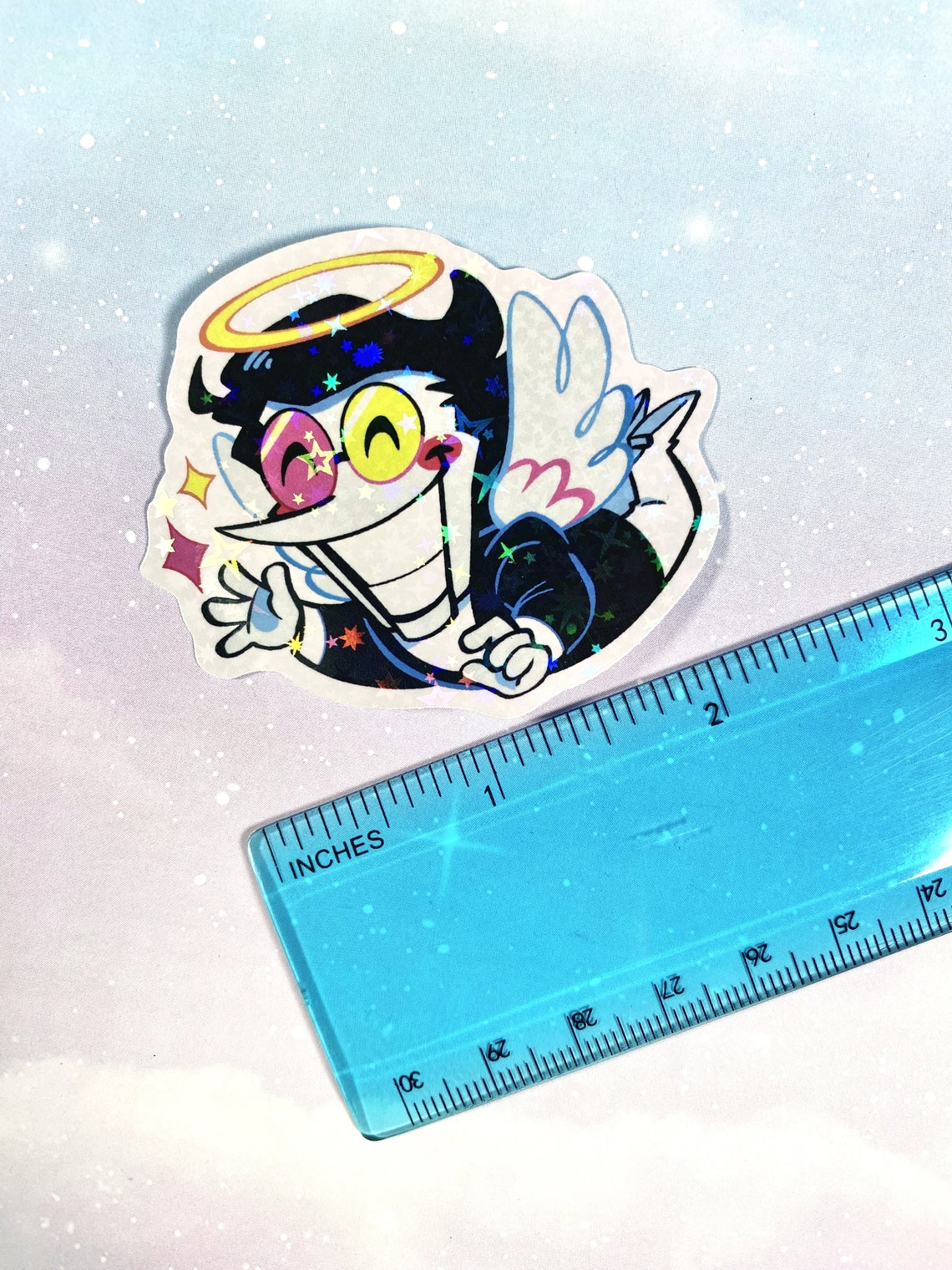 Deltarune Spamton Angel Sticker Die Cut Sticker Holographic - Etsy