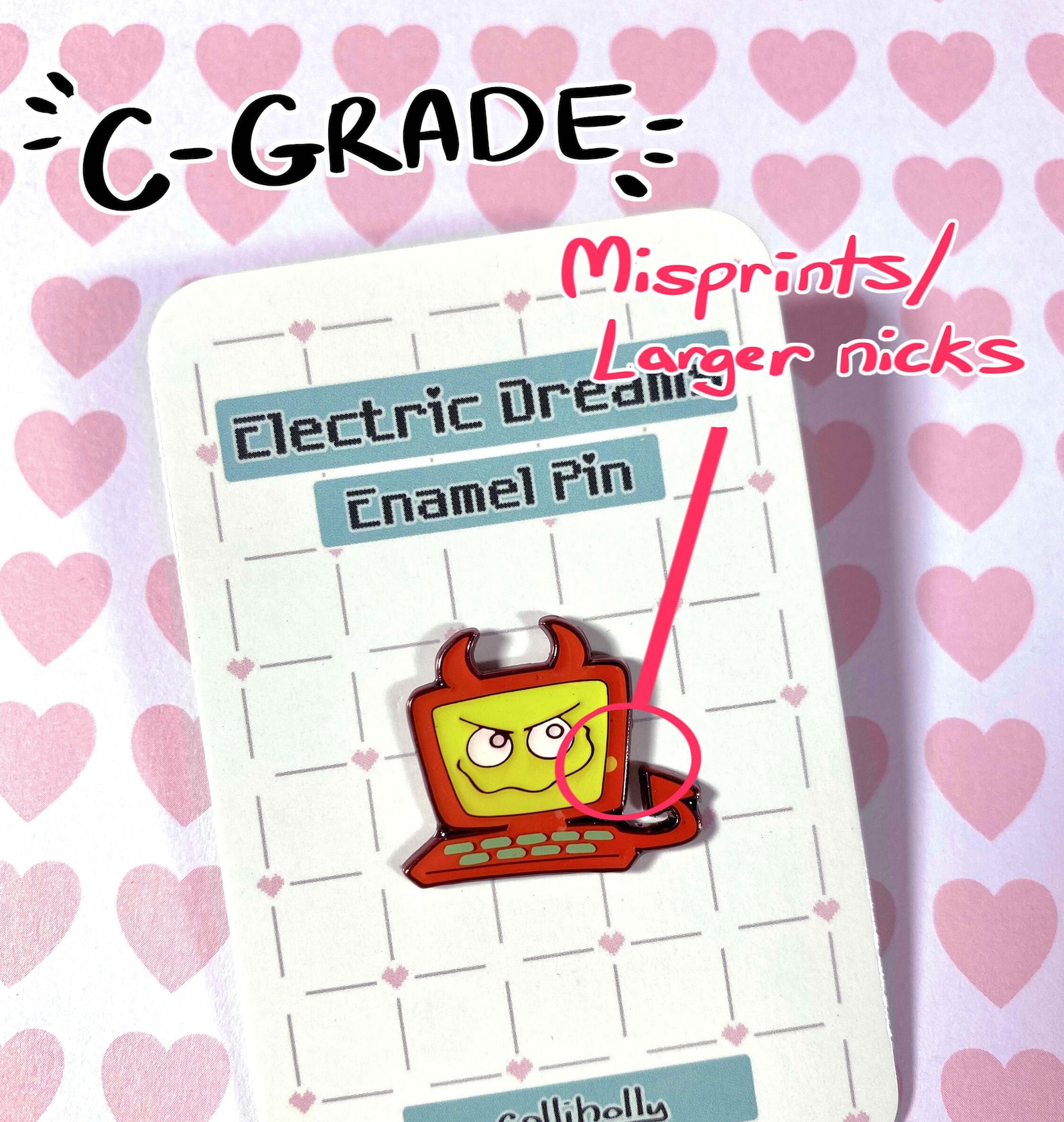 Electric Dreams Edgar Soft Enamel Pin 1in. - Etsy