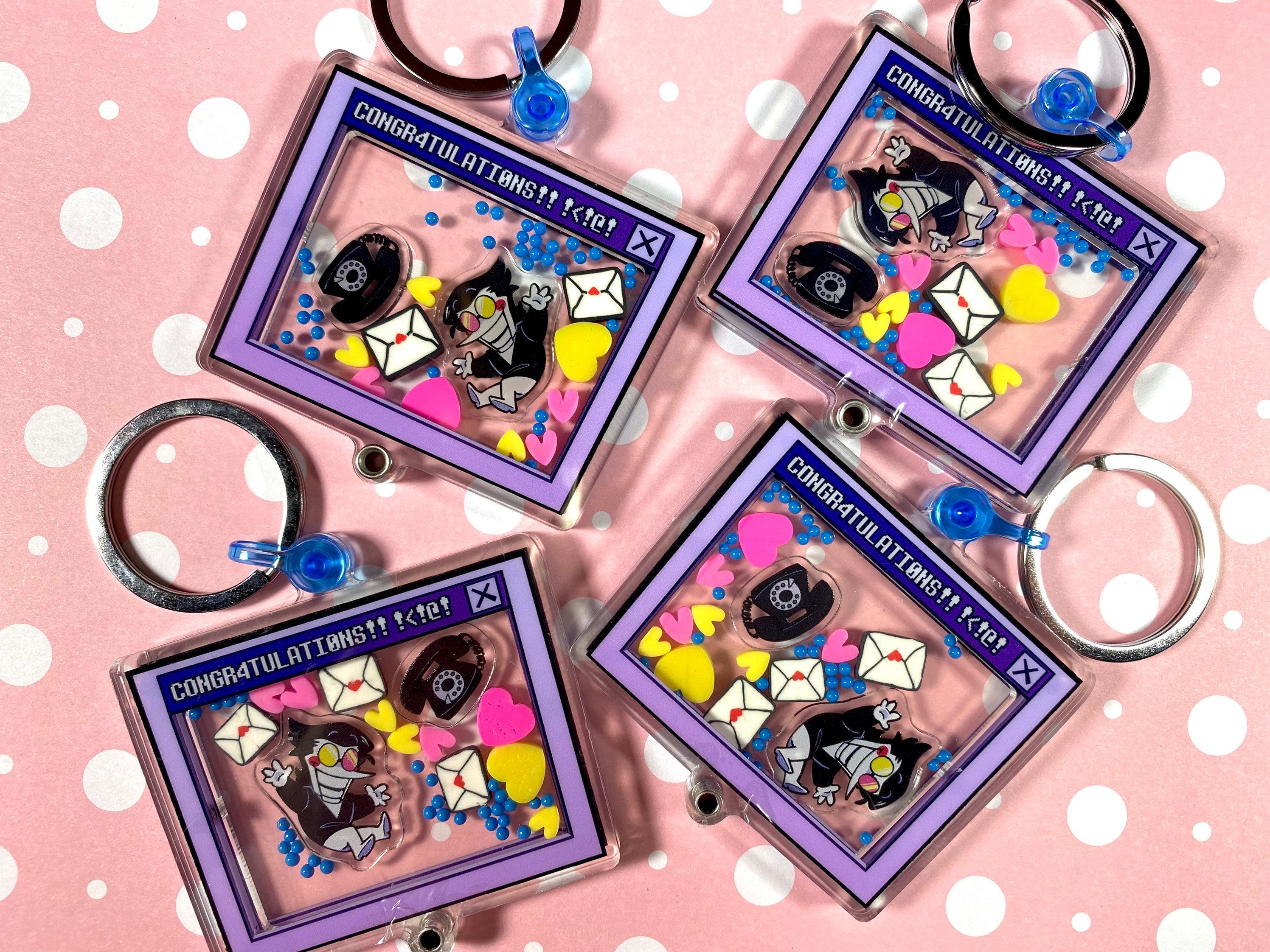 Spamton Deltarune Shaker Charm Keychain Acrylic Openable - Etsy