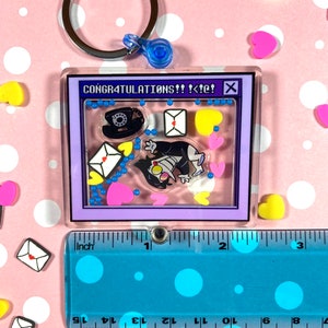 Spamton Deltarune Shaker Charm Keychain - Acrylic Openable Charm - 2 ...
